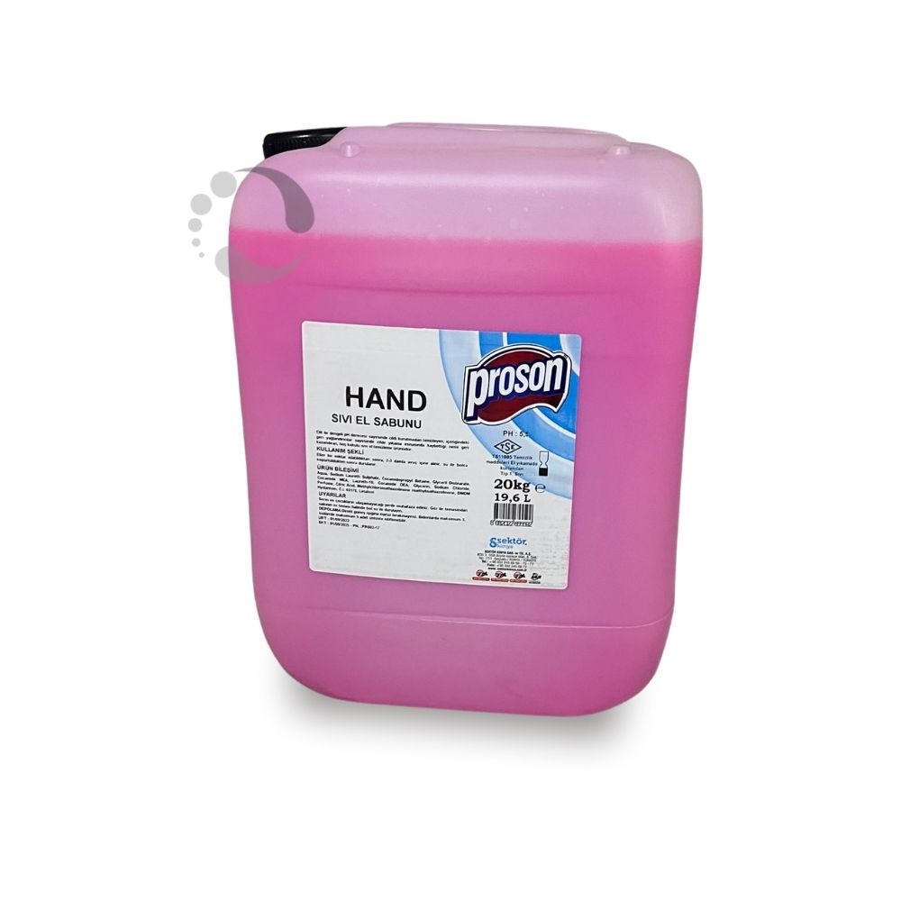 "Pembe Proson Sıvı El Sabunu - 20 kg Paket" | BizSizeYeteriz